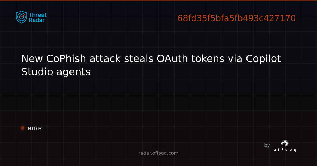 New CoPhish attack steals OAuth tokens via Copilot Studio agents - Live ...